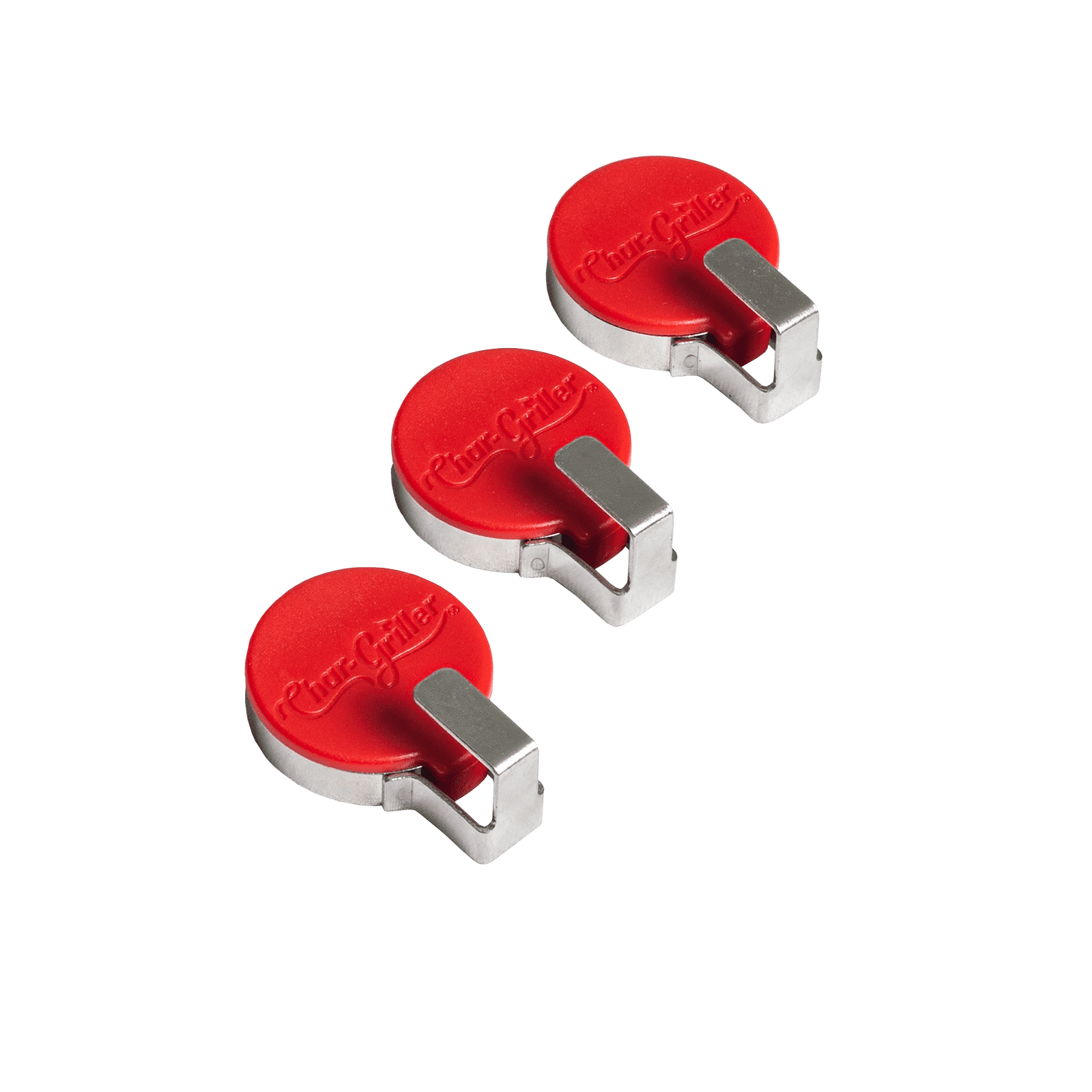 Char-Griller Magnetic Tool Hooks for Grill (3-Pack) - Stainless Steel ...