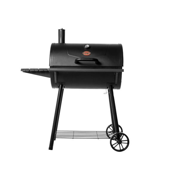 Char-Griller Super Pro Charcoal Grill 30-in Black Barrel Charcoal Grill ...