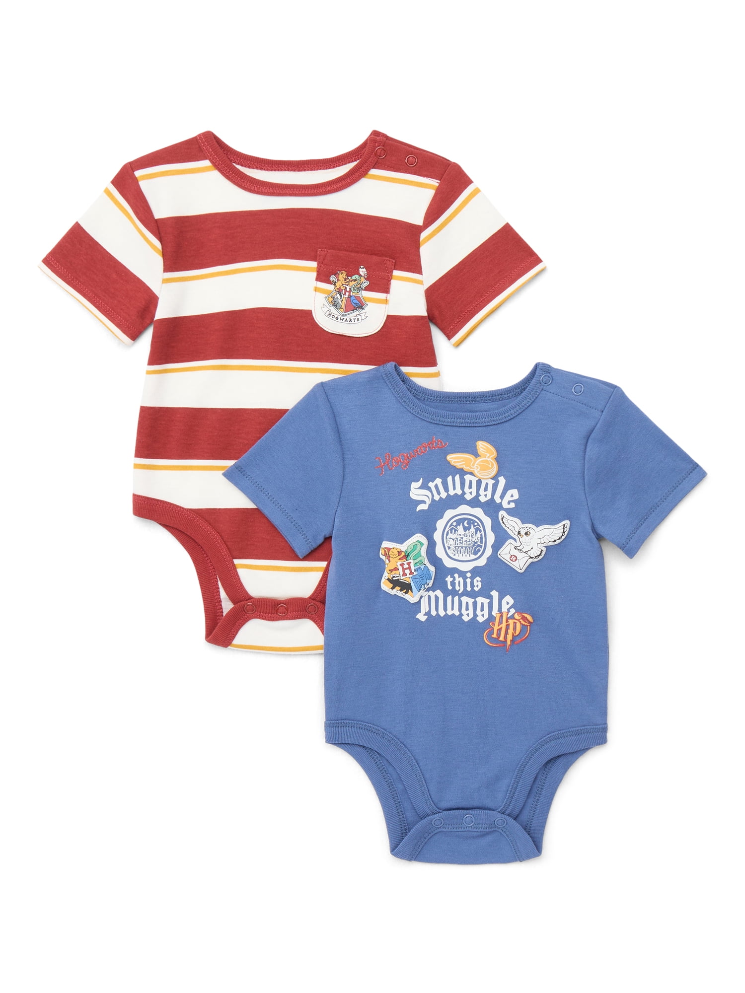 Character Baby Gender Neutral Bodysuits, 2-Pack, Sizes 0/3 Months-24 ...