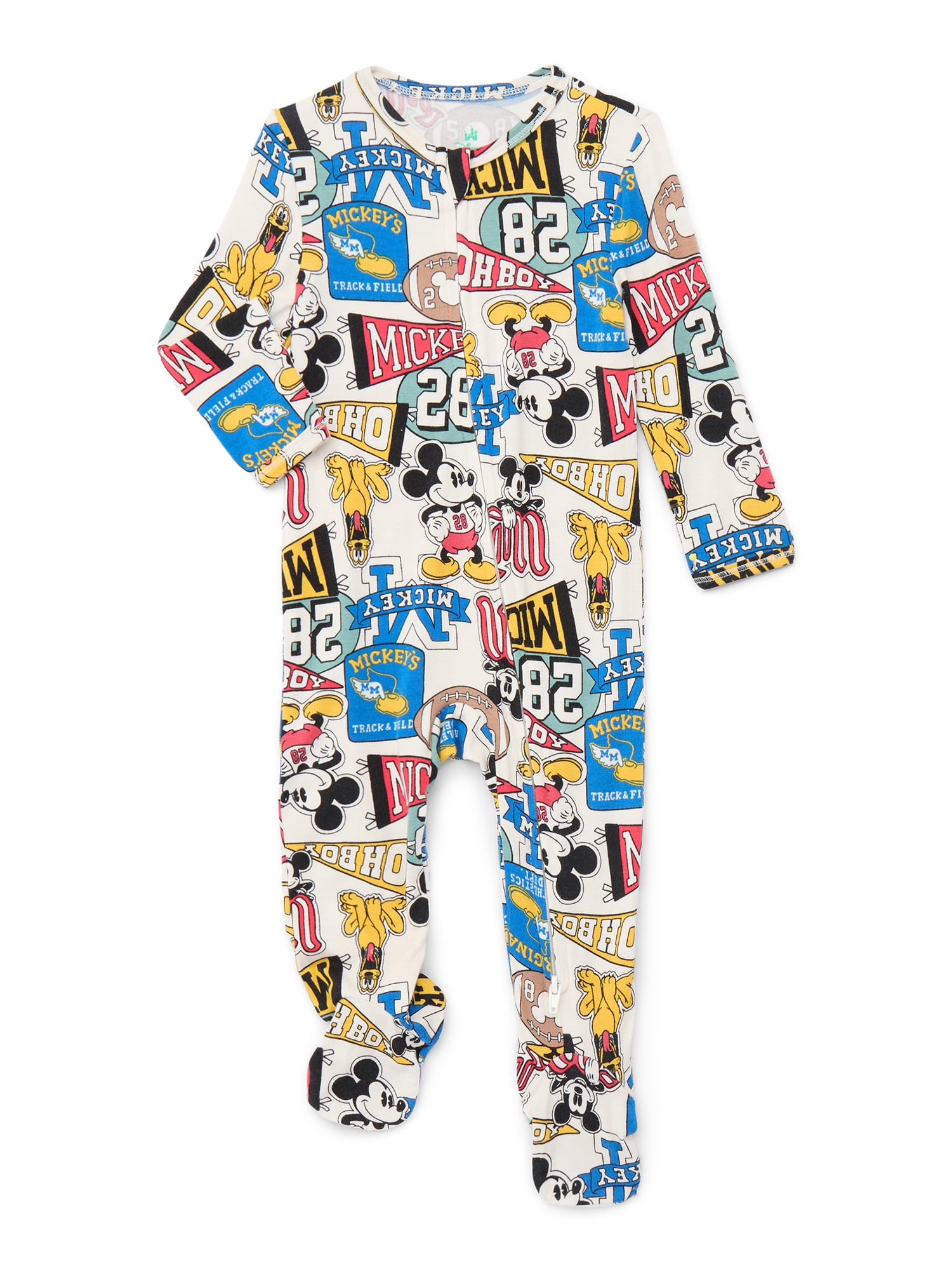 Character Baby Gender Neutral Two-Way Zip Front Sleep N Play Pajamas ...