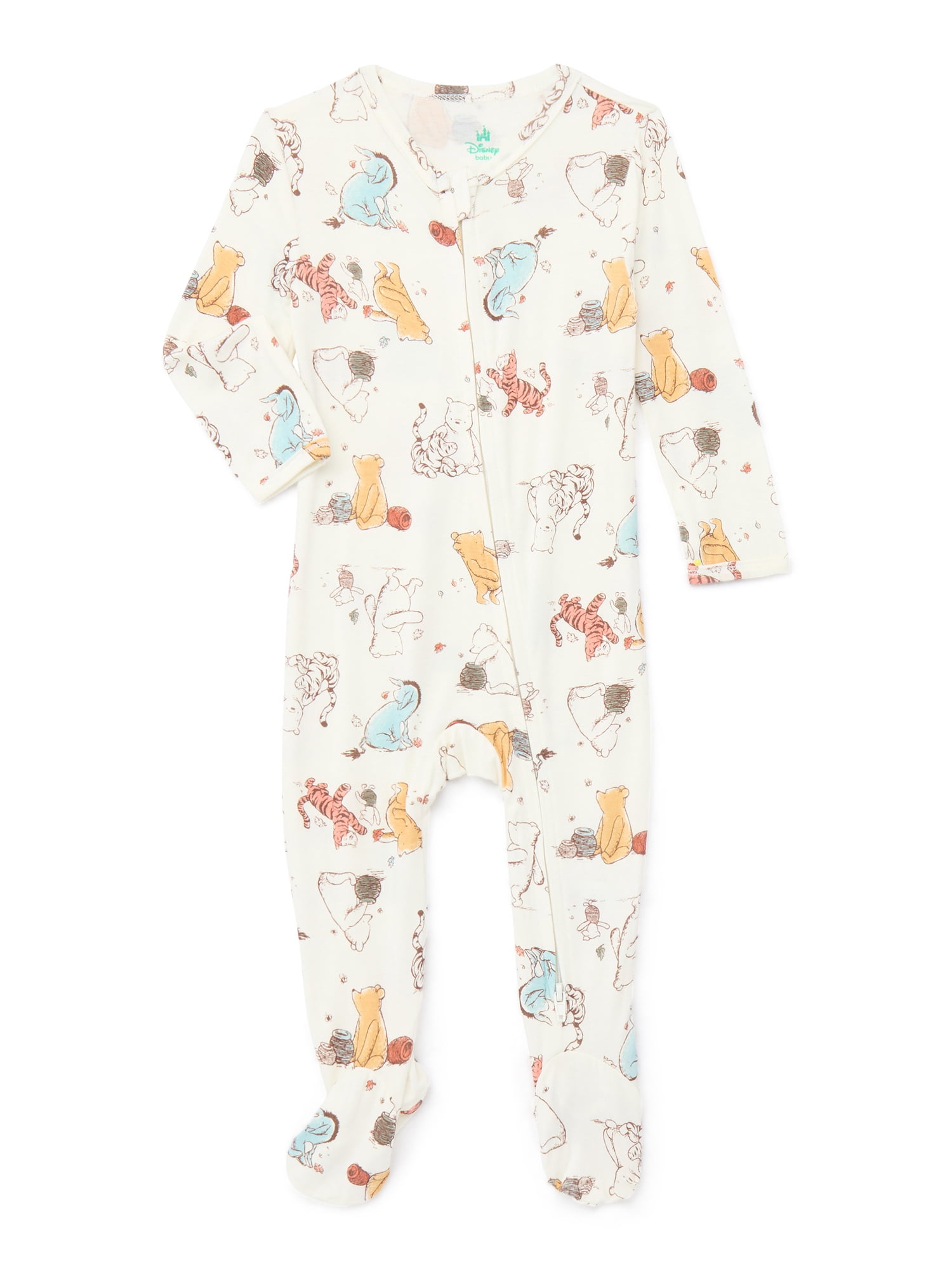 Character Baby Gender Neutral Two-Way Zip Front Sleep N Play Pajamas ...
