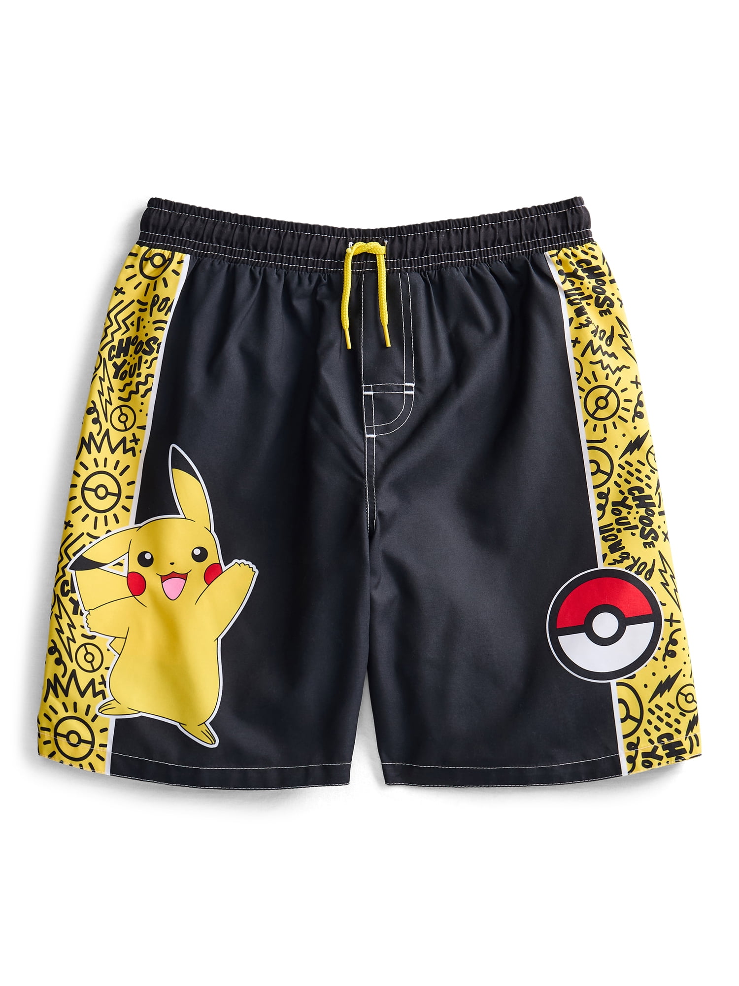 Pokemon Boys Pikachu Swim Trunks with UPF 50, Sizes 4-16 - Walmart.com