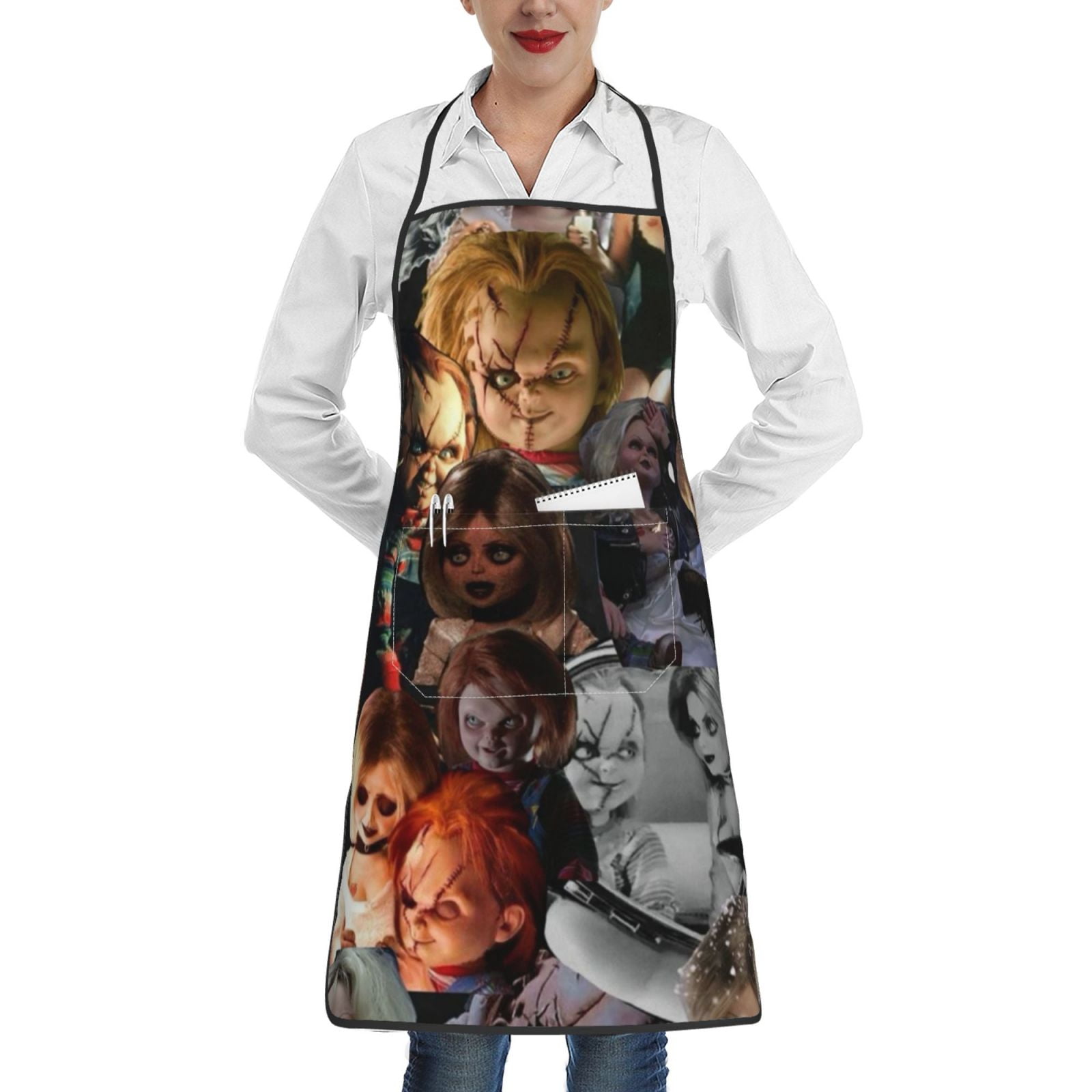 Character Chucky Pattern Versatile Fashion Apron For Chef,Craftsman ...