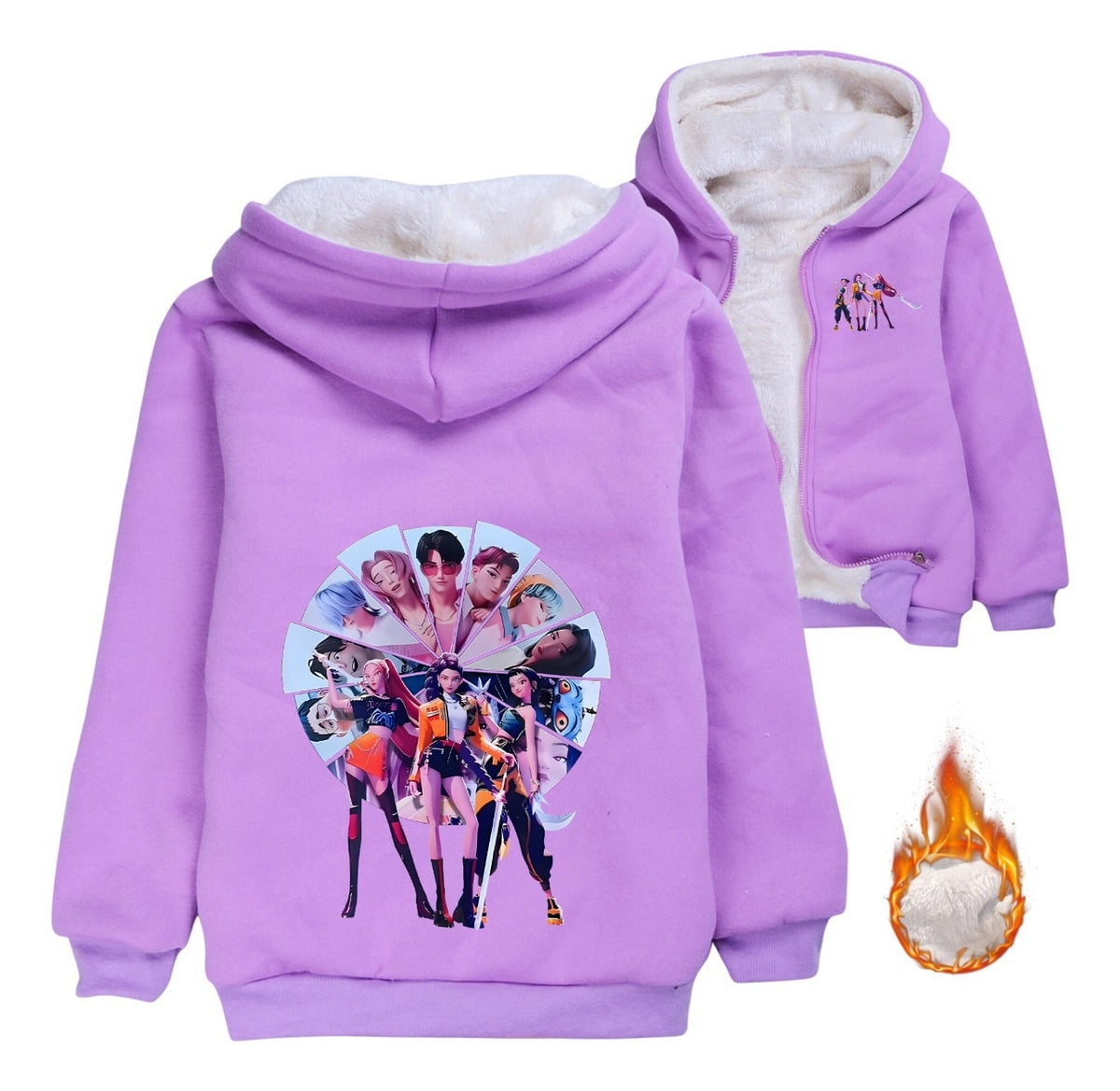 Character Circle Coat – KPop Demon Hunters HUNTR/X Saja Boys Kids ...