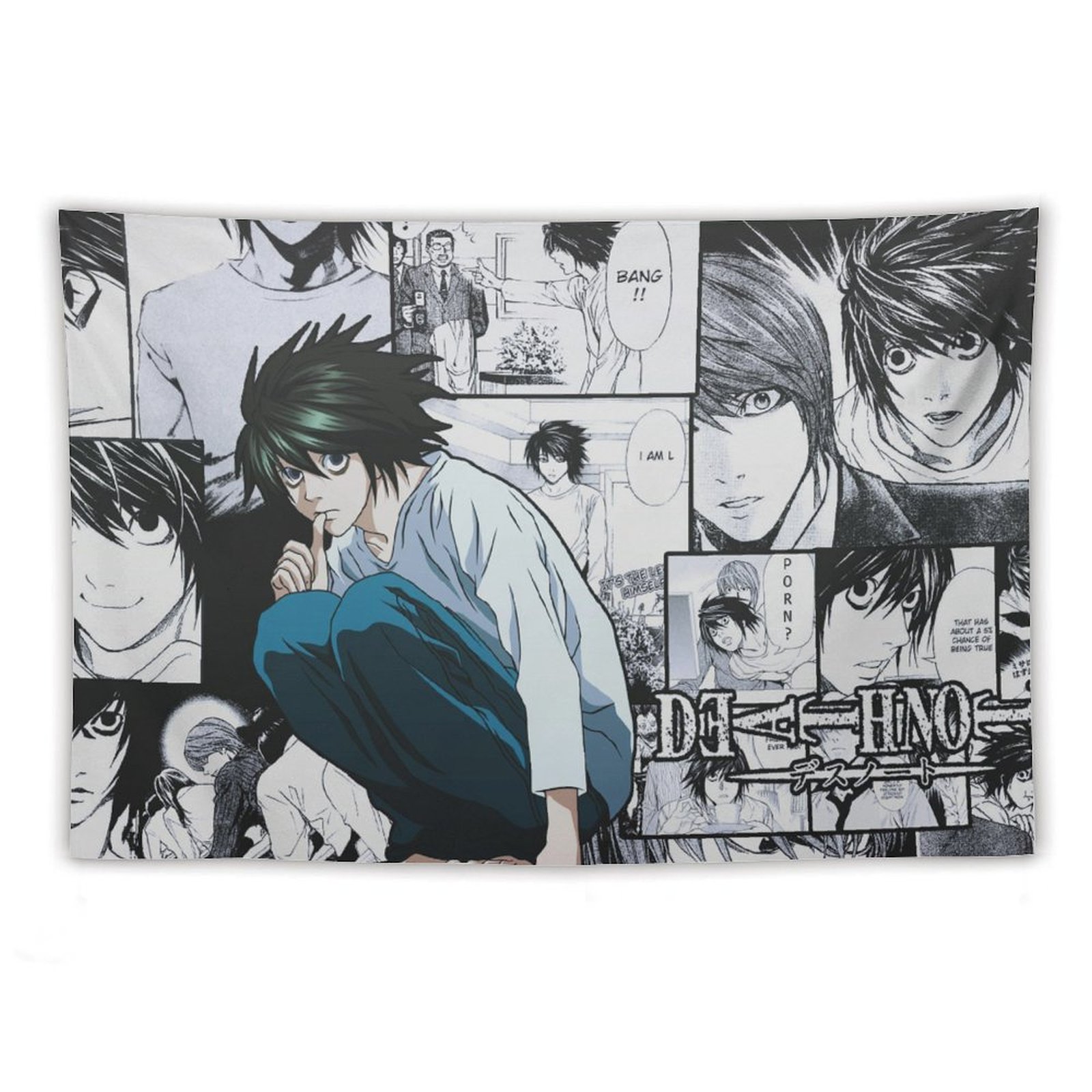 Character Death Note Tapestry Luxury Wall Hanging Tapestries Decor ...