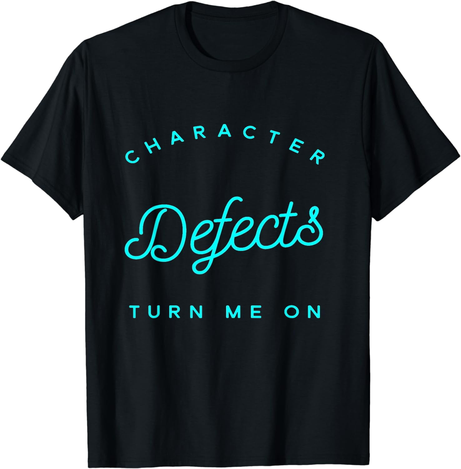 Character Defects Turn Me On - Alcoholic AA NA Sobriety Tee T-Shirt ...