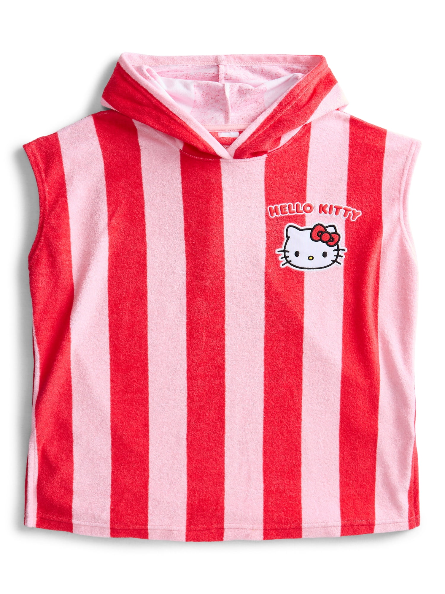 Wonder Nation Girls Hello Kitty Character Hooded Cover-Up, Size S ...