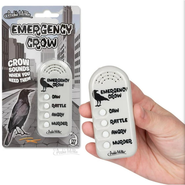 Archie McPhee - Electronic Emergency Crow Noisemaker - Bird Sound ...