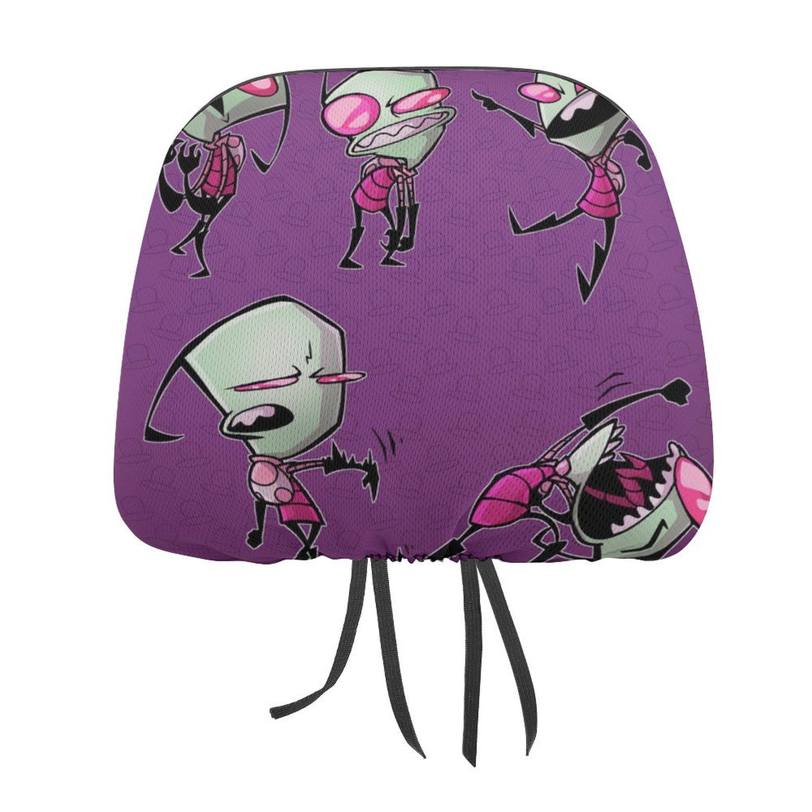 Character Invader Zim Car Headrest Cover 2 Pcs Vehicles Seat Pillow ...