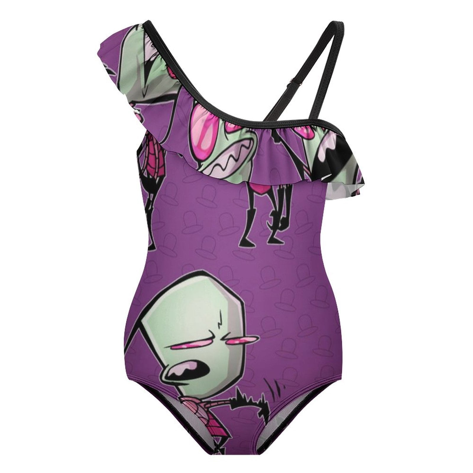 Character Invader Zim One-Piece Swimsuit for Girls Adjustable One ...