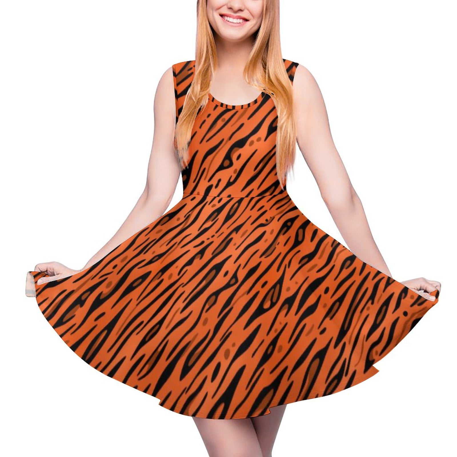 Character Lady Dress High Waist Cute Multi Ethnic Girl Casual Dresses ...