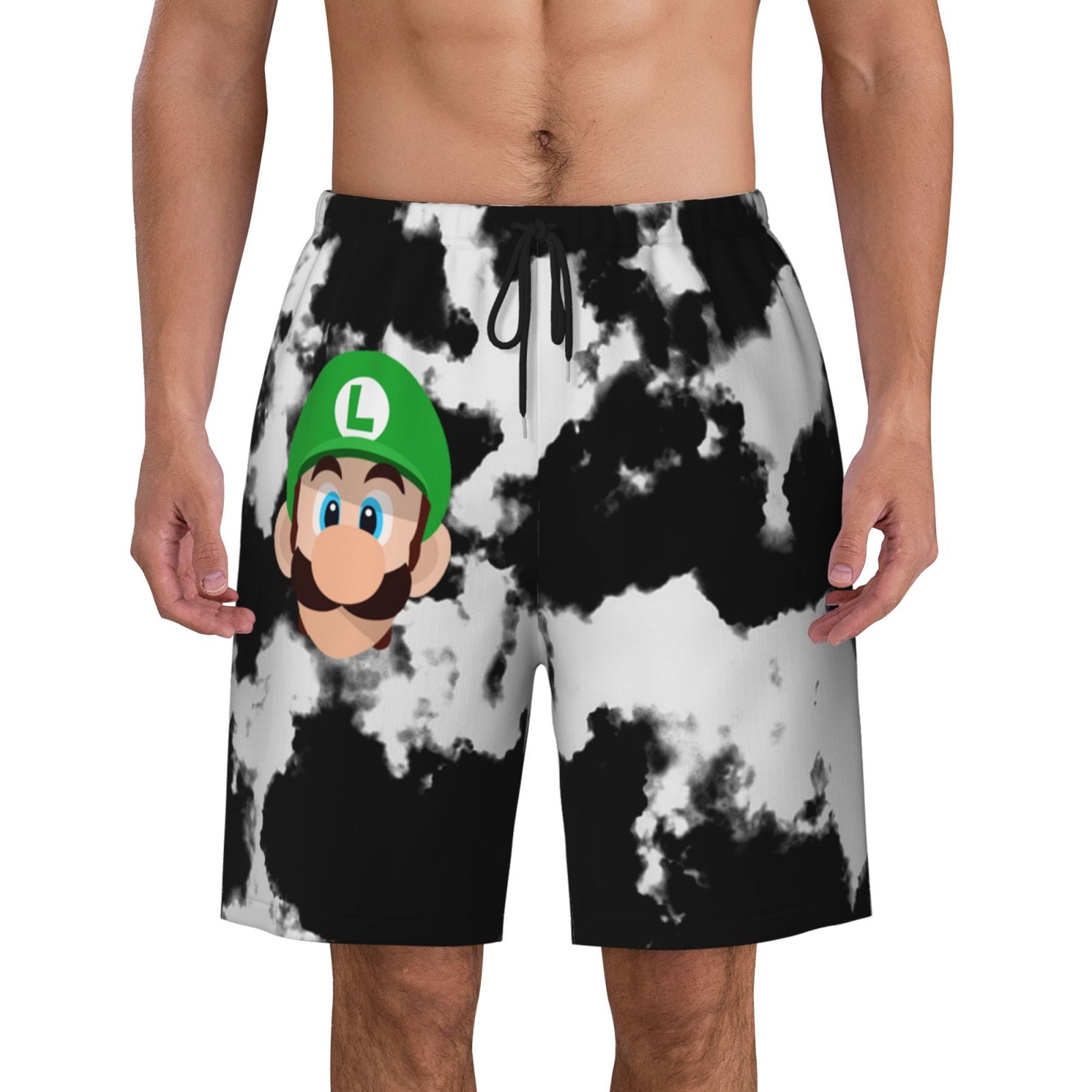 Character Luigi's Mansion Men's Swim Trunks Beach Board Shorts ...