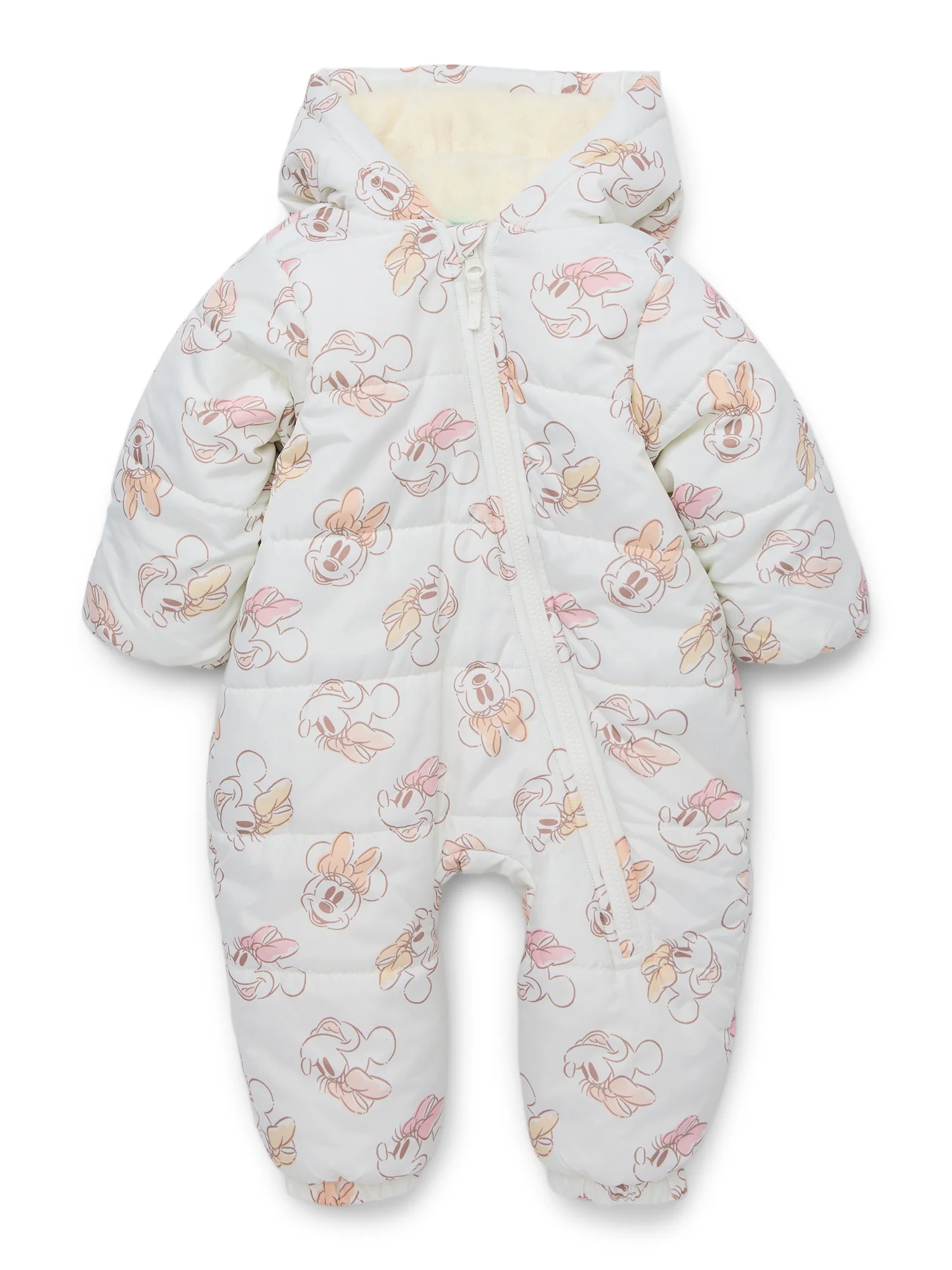 Minnie Mouse Infant Hooded Pram - Sizes 0/6M-12/18M, Plush Fleece, Cozy ...