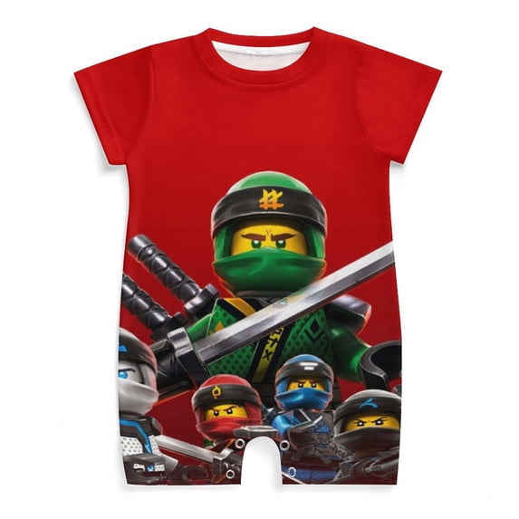 Character Ninjago Baby One-Piece Rompers Summer Short Sleeve Outfit ...