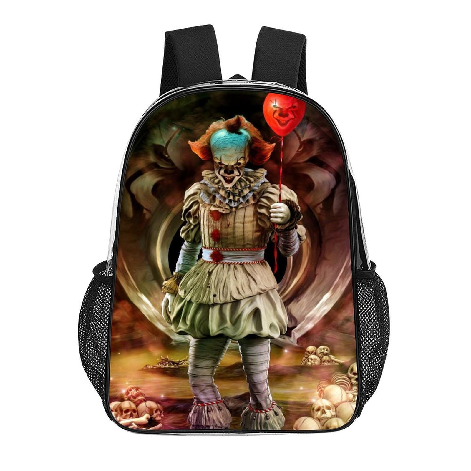It Character Pennywise Clear Backpack Large Capacity Daypack Clear ...