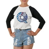 Character Q - Funny Cat Printed Cotton Elbow Sleeves Raglan T-Shirt WTS ...