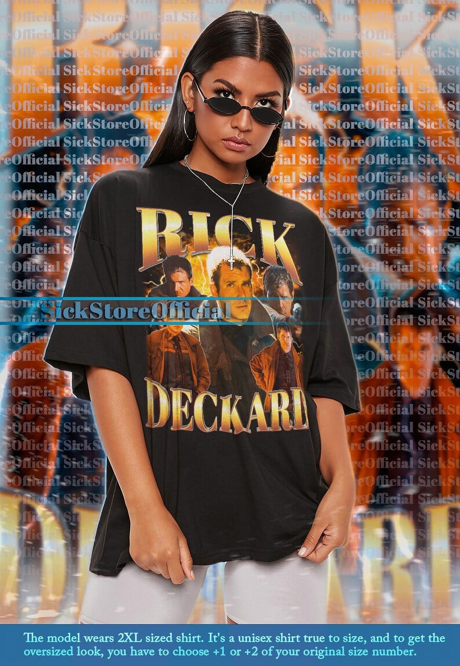 Character RICK DECKARD Vintage Shirt, Rick Deckard Homage Retro Tshirt ...