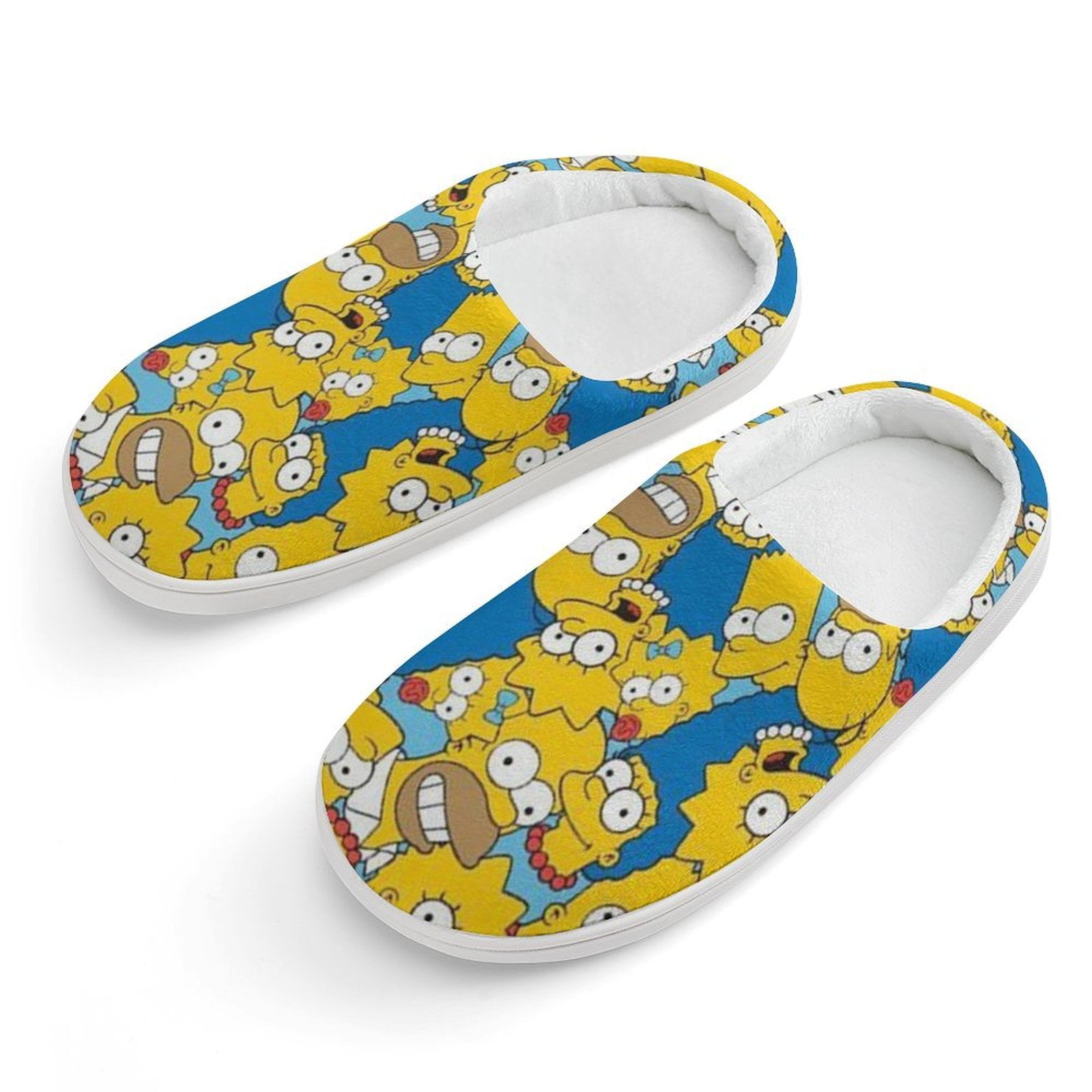 Character The Simpsons Winter Plush Slippers for Boys Girls Soft Warm ...