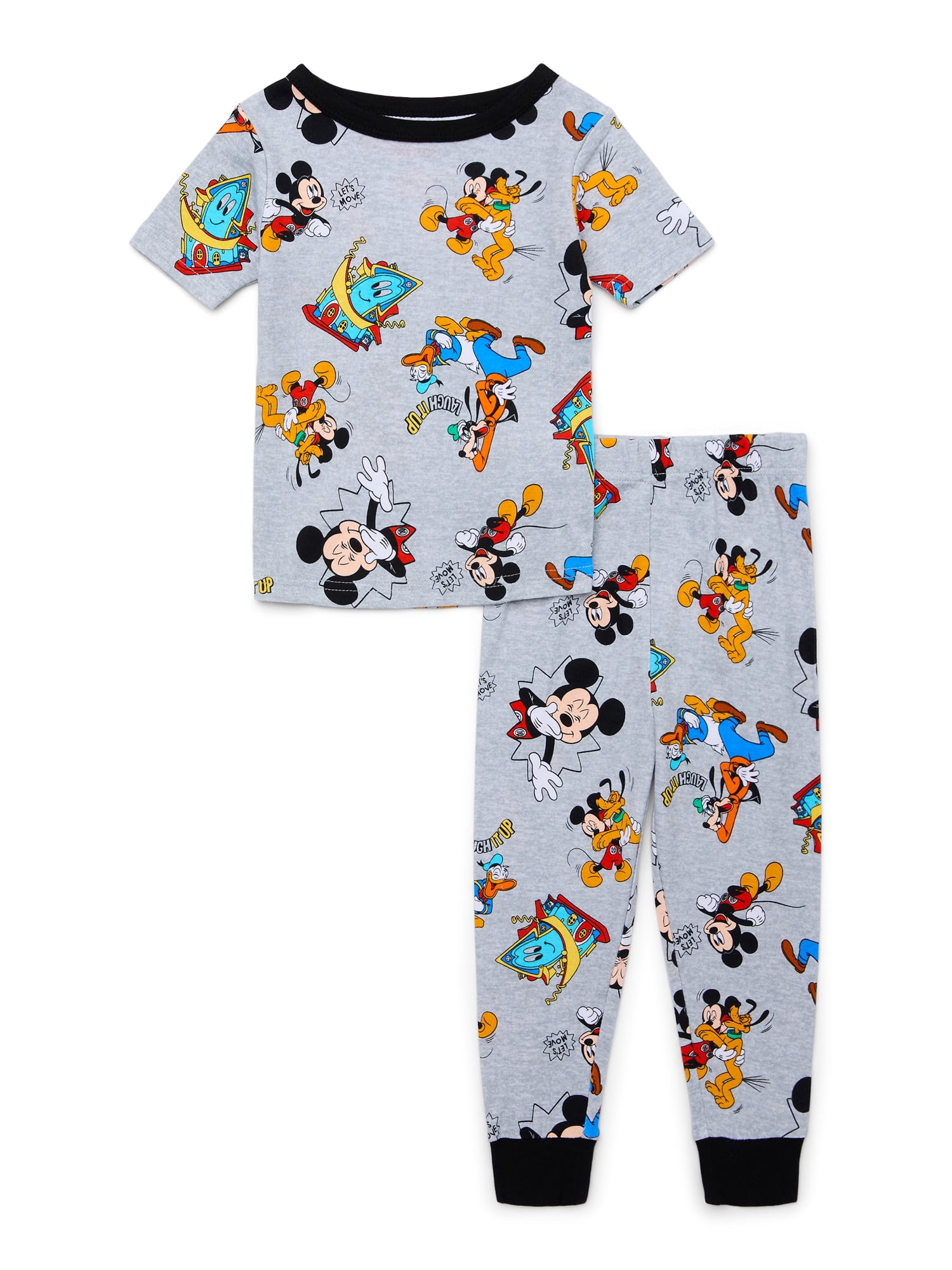 Mickey Mouse Toddler Snug Fit Pajama Set, 2-Piece, Sizes 12M-5T ...