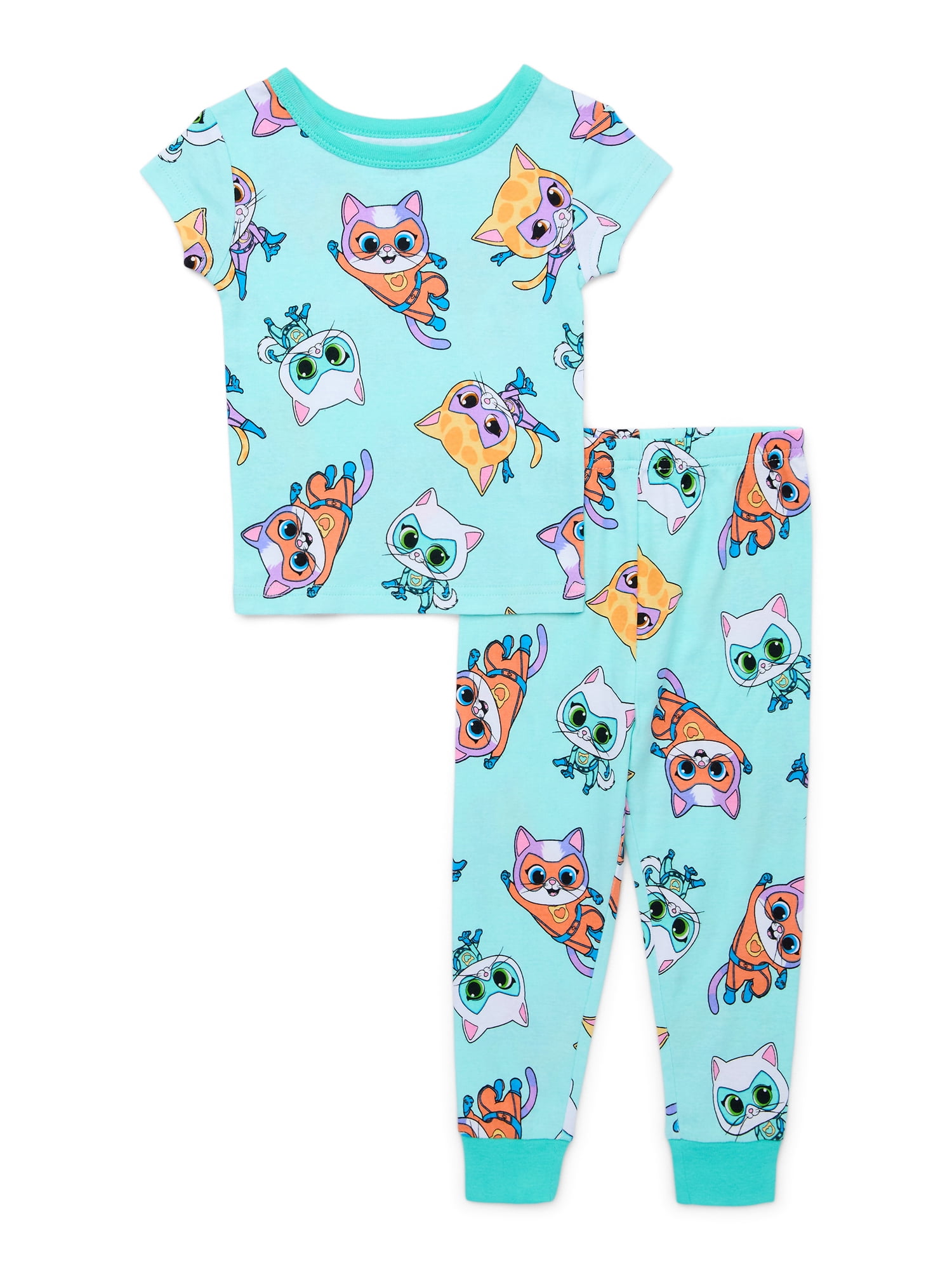 Character Snug Fit Cotton Top and Pants Pajama Set, 2-Piece, Size 12M ...