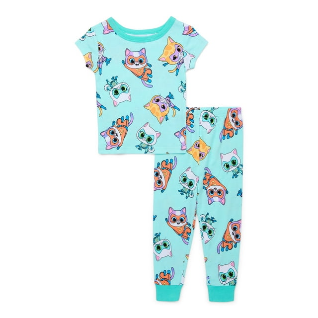 Character Snug Fit Cotton Top and Pants Pajama Set, 2-Piece, Size 12M ...