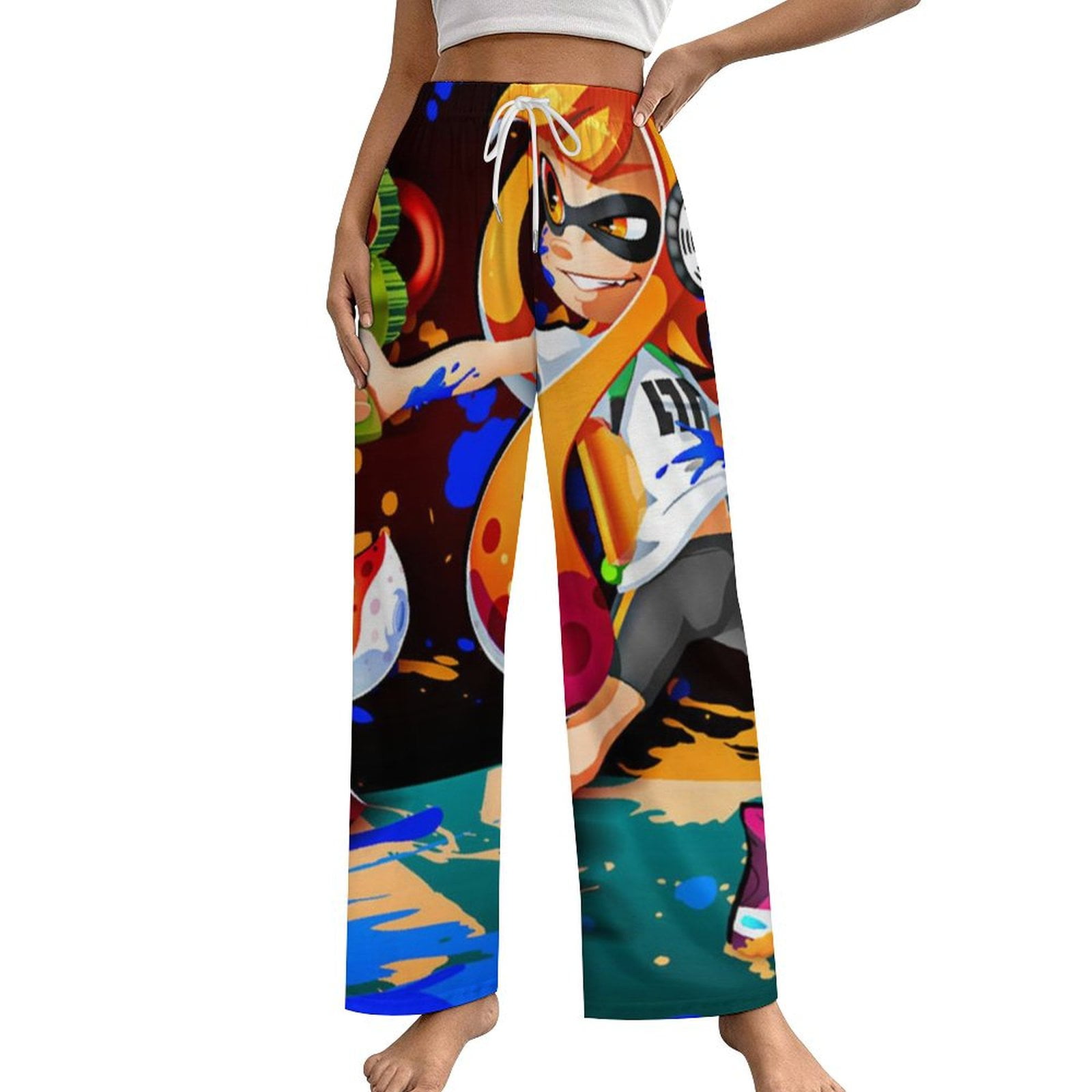 Character Splatoon Home Pajama Pants For Womens Comfortable Soft Lounge ...