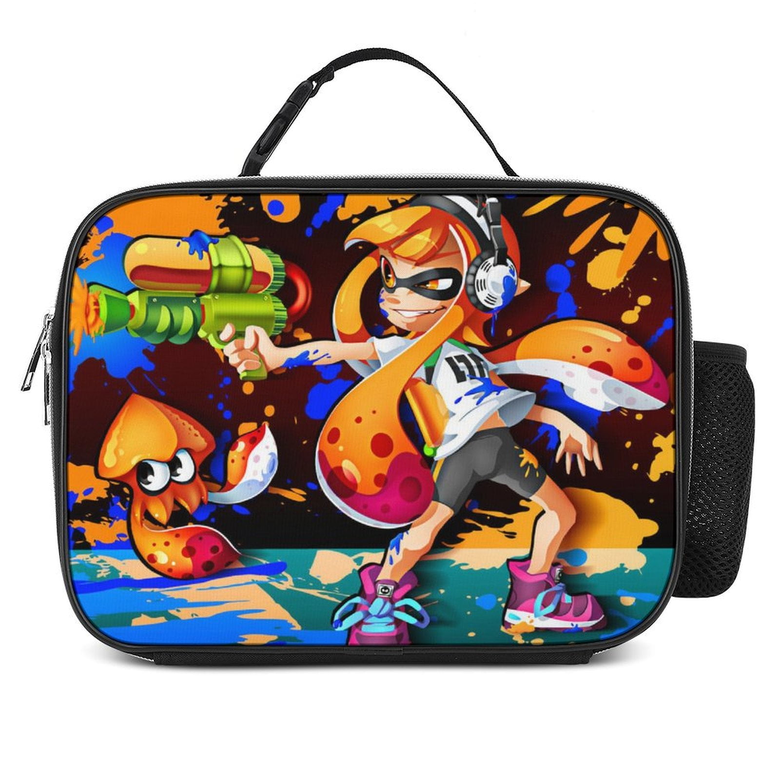 Character Splatoon Insulated Lunch Bag Detachable Meal Bag Reusable ...