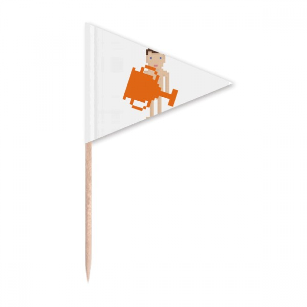 Character Sports Award Clothes Toothpick Triangle Cupcake Toppers Flag ...