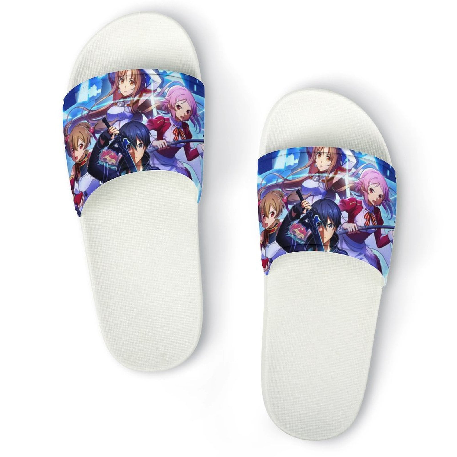 Character Sword Art Online Unisex Slippers Summer Beach Slide Sandals Comfortable Home Slippers ...