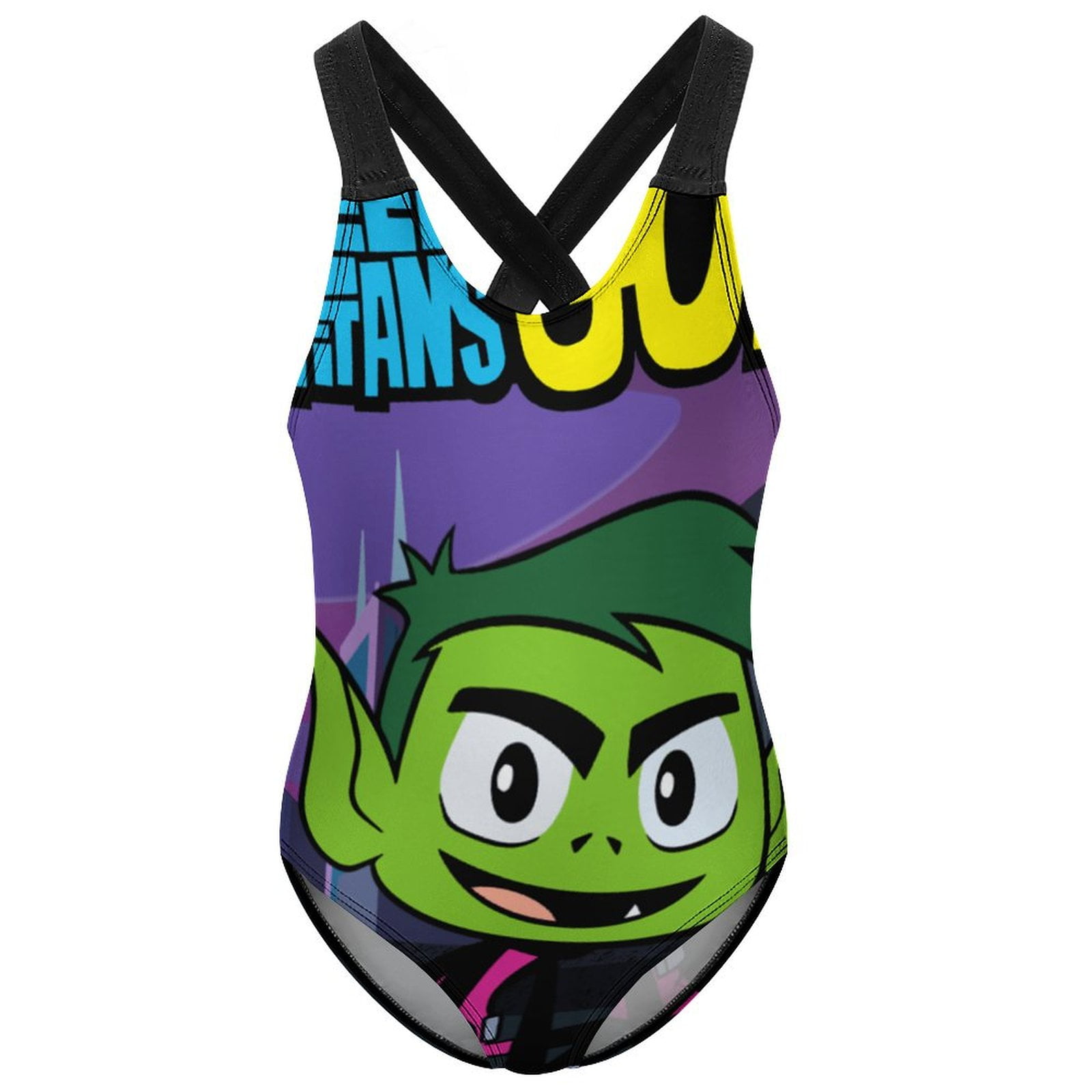 Character Teen Titans Go! Children's One-piece Swimsuit Summer Girl's Swimming Pool Beach ...