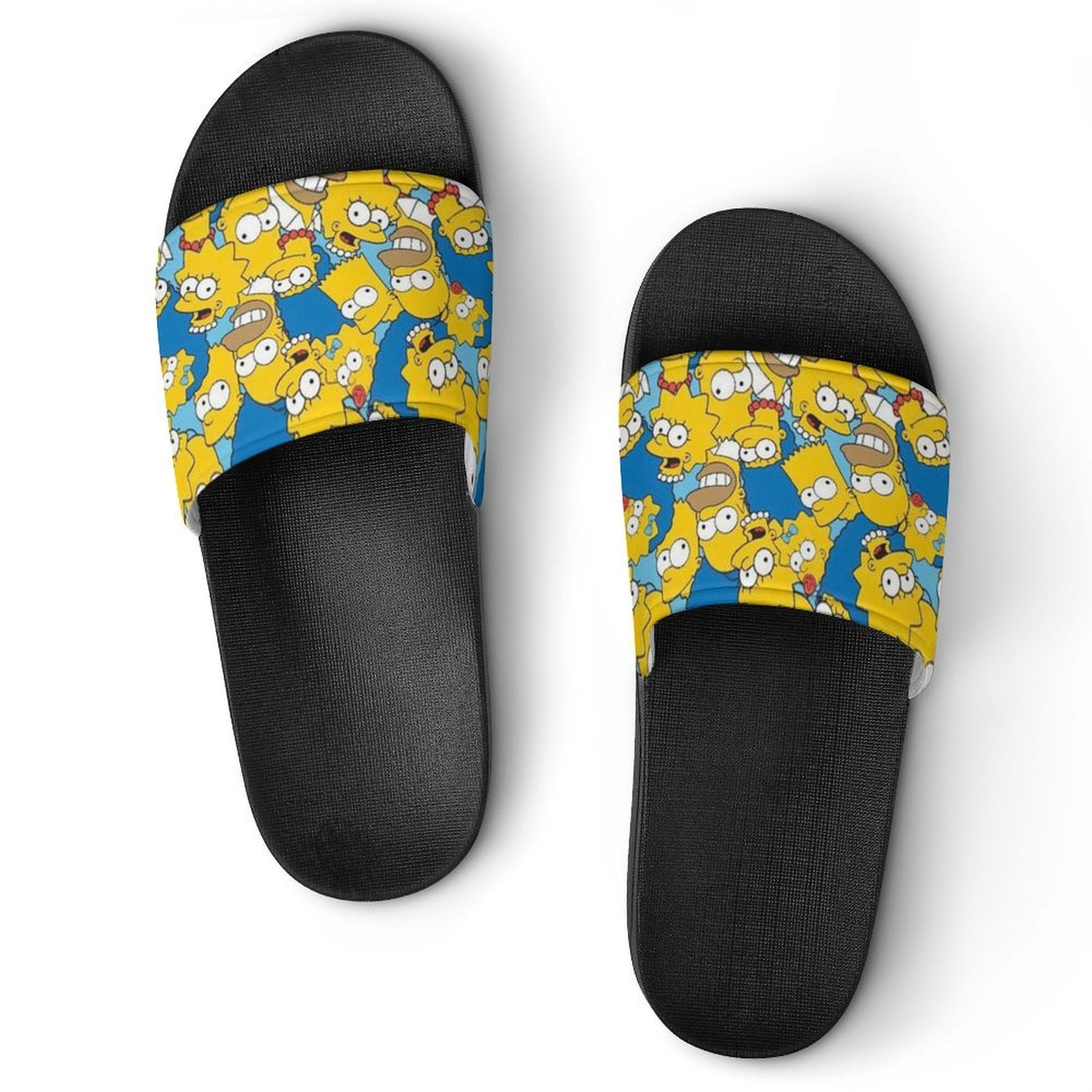 Character The Simpsons Unisex Slippers Summer Beach Slide Sandals Comfortable Home Slippers ...