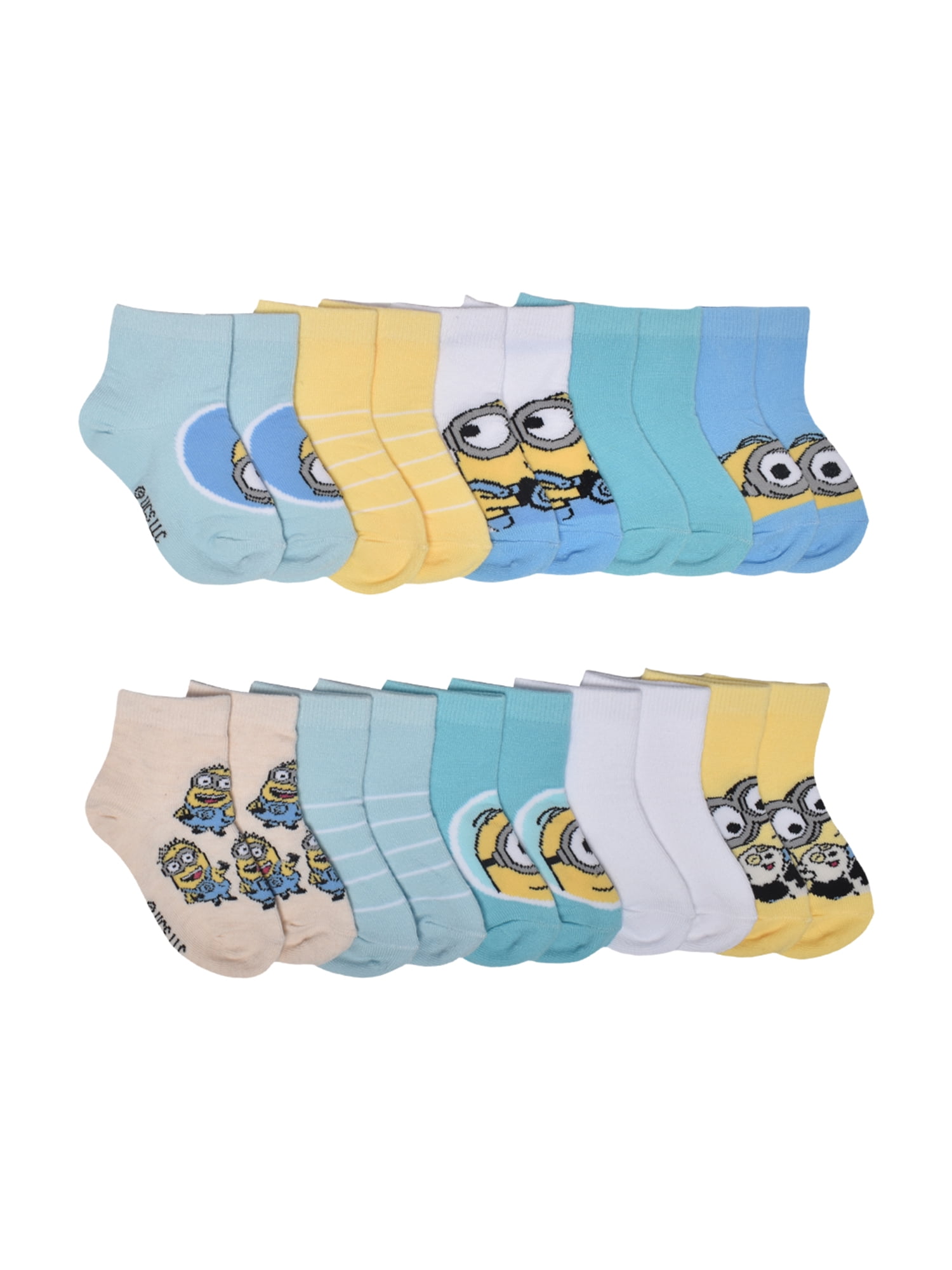 Character Toddler Ankle Socks, 10-Pack, Sizes 12M-5T - Walmart.com