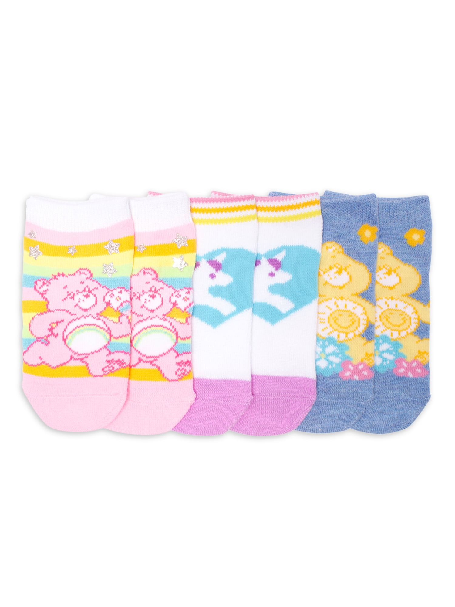 Care Bears Cloudco Toddler Ankle Socks 3-Pack Sizes 12M-5T - Walmart.com