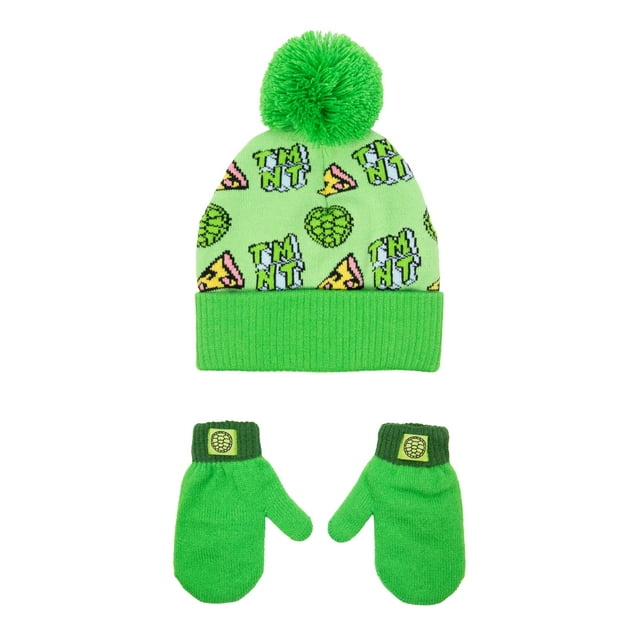 Character Toddler Printed Beanie and Mitten, 3-Piece Set - Walmart.com