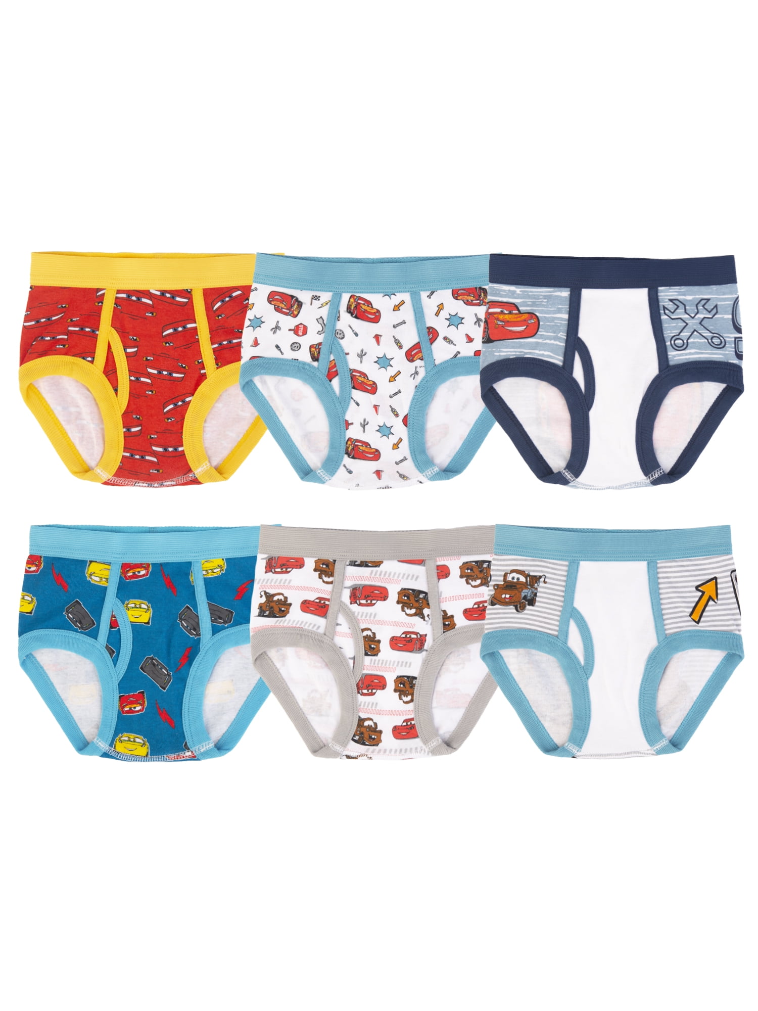 Character Toddler Boy Briefs, 6 Pack Sizes 2T-4T - Walmart Business ...