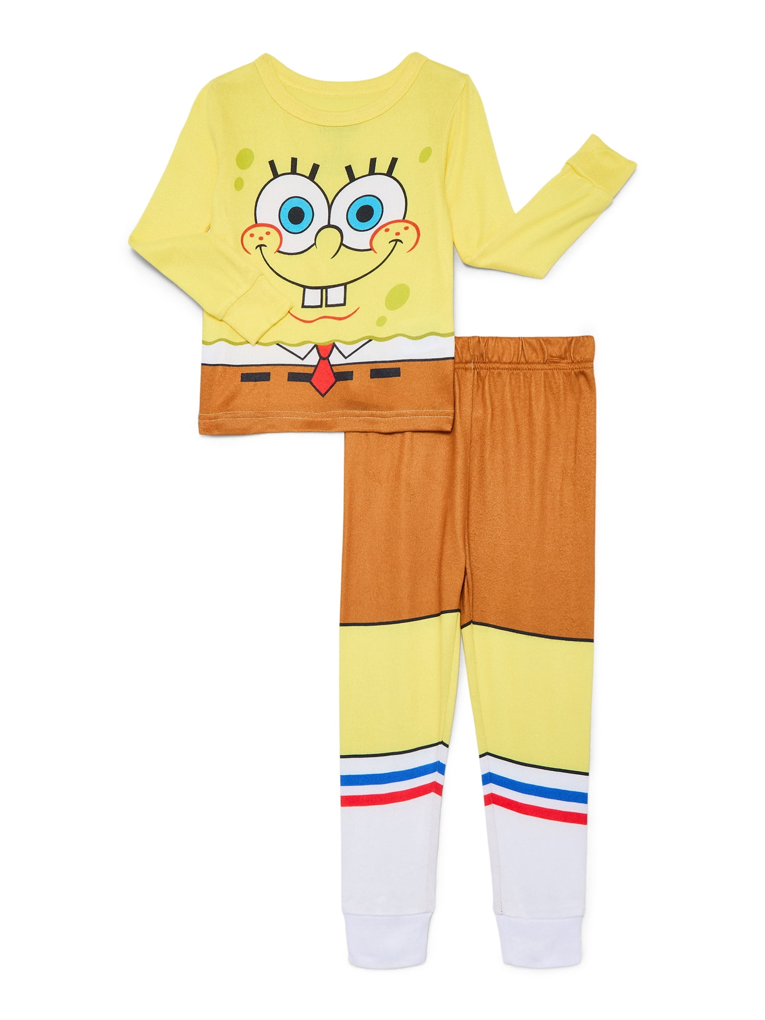 SpongeBob SquarePants Toddler Boys Cosplay Snug Fit Top and Pants ...