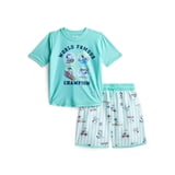Character Toddler Boy Short-Sleeve Rash Guard and Swim Trunk Set, Sizes ...