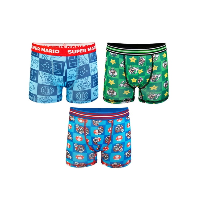 Super Mario Bros. Toddler Boys Boxer Briefs - Sizes 2T-4T - Walmart.com