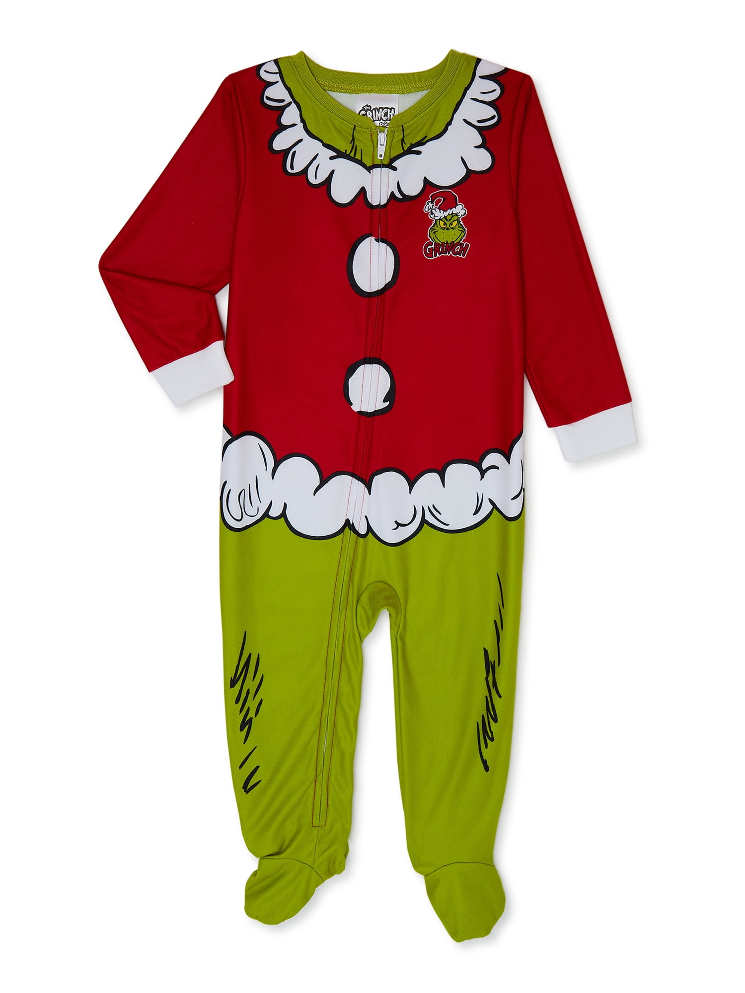 Character Toddler Christmas Fleece One-Piece Sleeper, Sizes 12M-5T ...