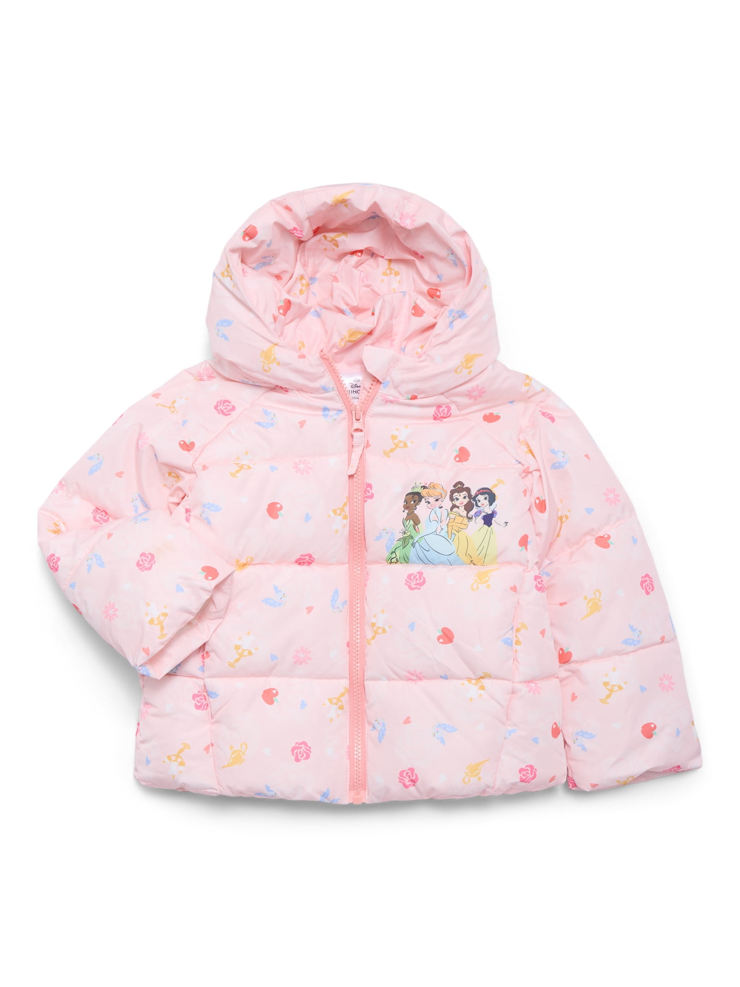 Character Mid- Weight Hooded Puffer Jacket, Sizes 2T-5T - Walmart.com