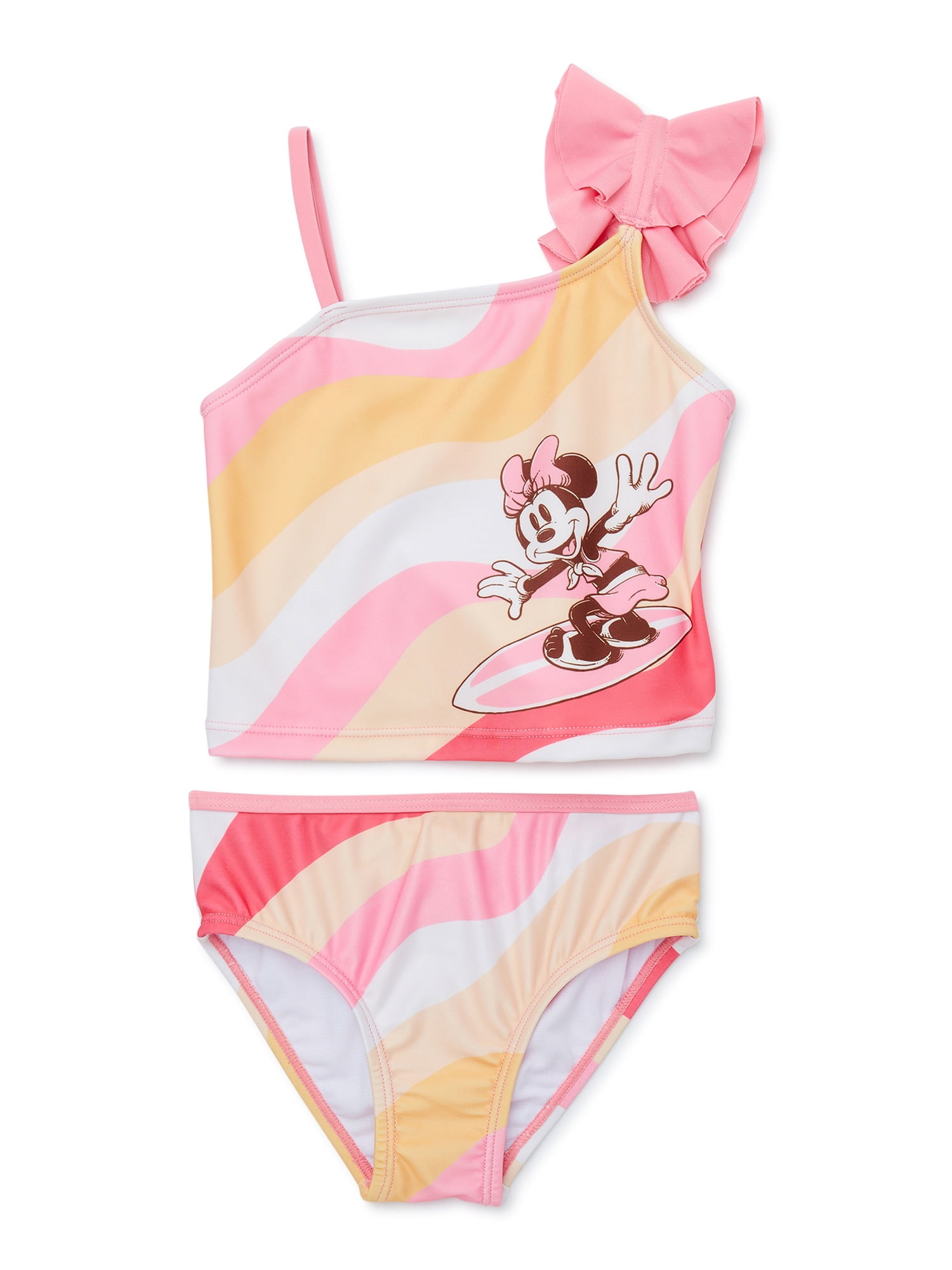 Character Toddler Girl Ruffle-Strap Tankini Swim Set, Sizes 12M-5T ...