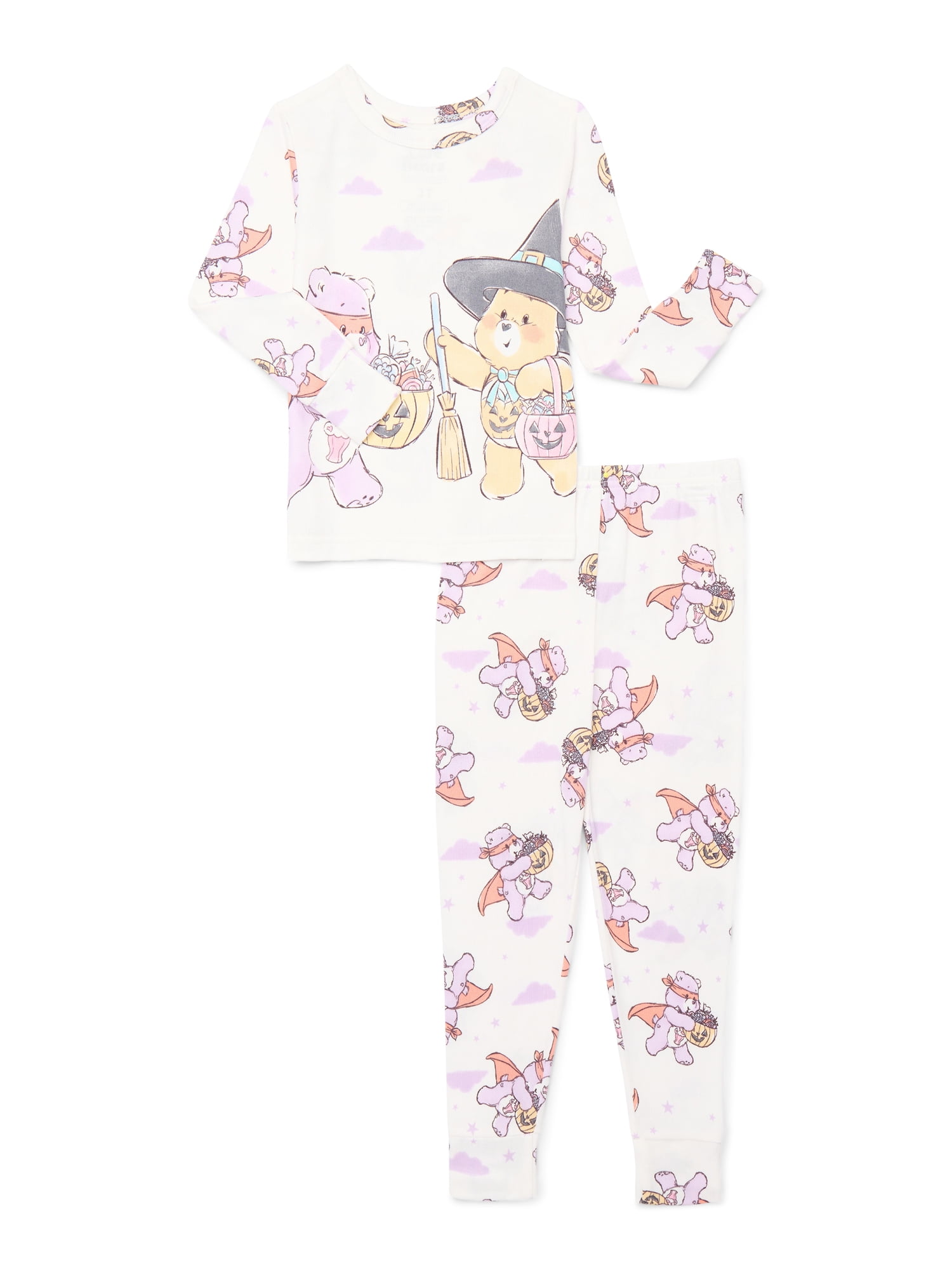 Care Bears Toddlers’ Halloween Glow In The Dark Pajama Set, 2-Piece ...