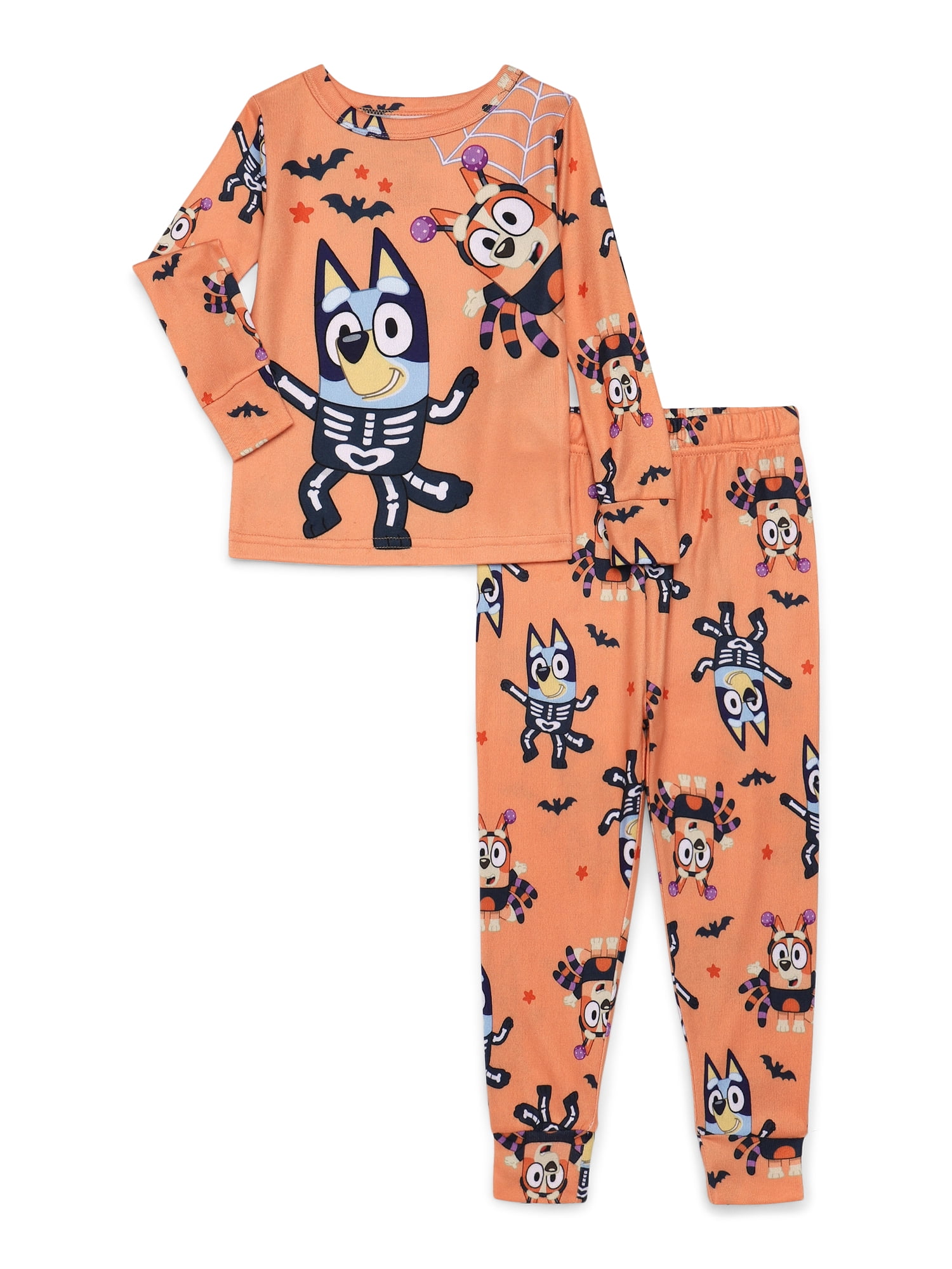 Bluey Toddlers' Halloween Pajama Top and Pants Set, 2-Piece, Sizes 12M ...