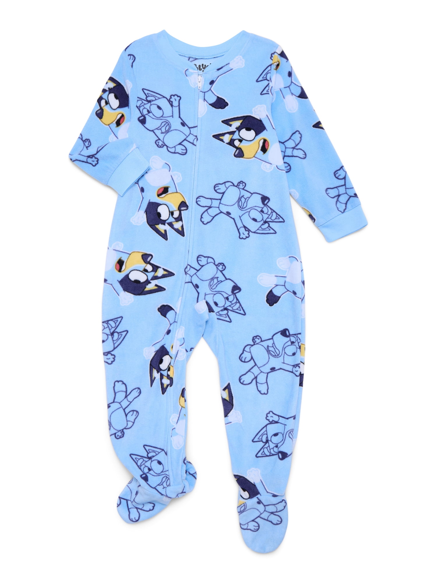 Bluey Toddler's One Piece Sleeper with Long Sleeves, Sizes 2T-5T ...