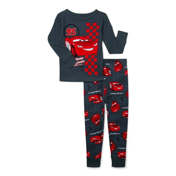 Cars Toddler Long Sleeve Top and Pants Pajama Set, 2-Piece, Sizes 12M ...