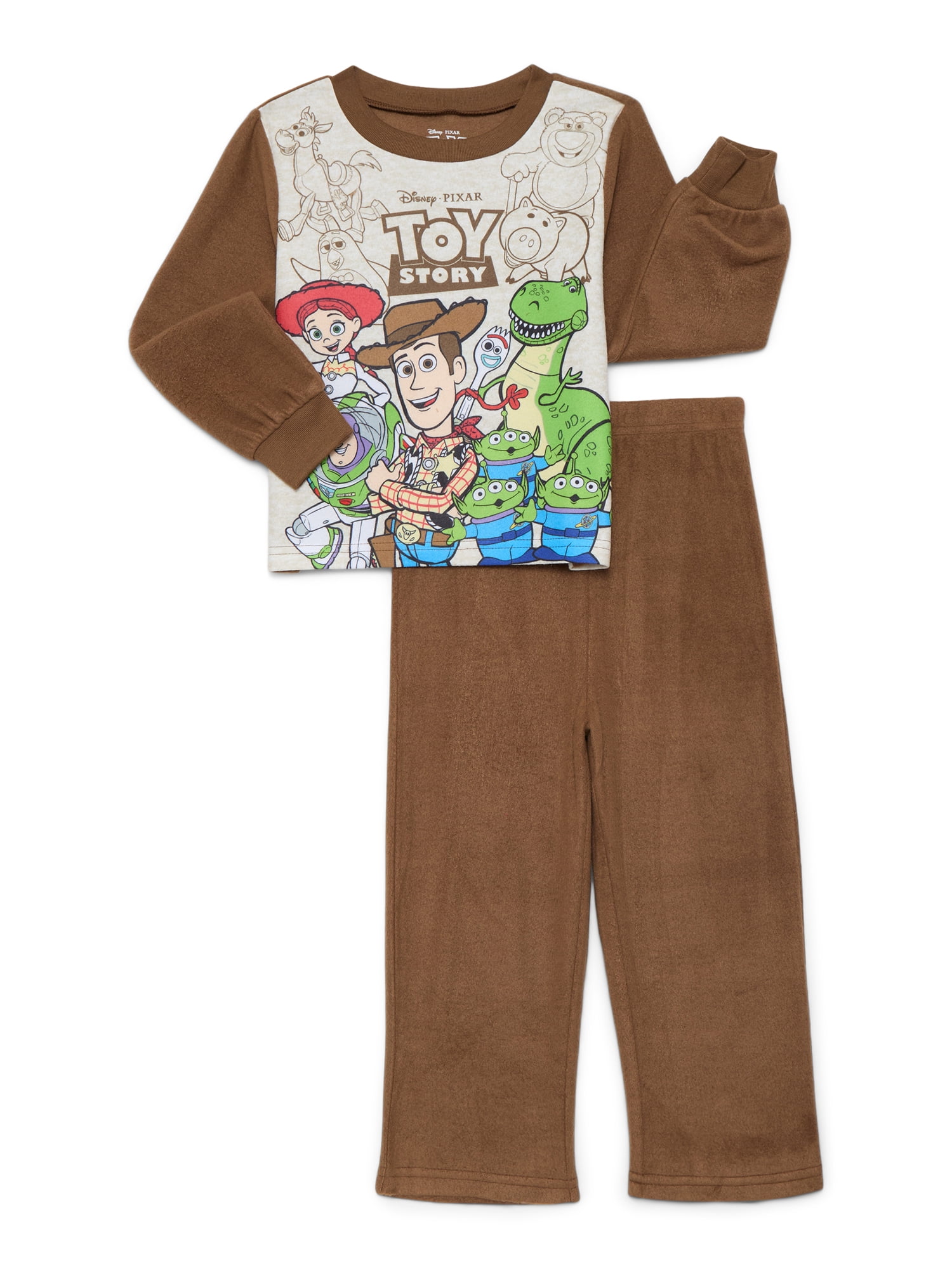 Disney Pixar Toy Story Toddler Boys Long Sleeve Top and Pants Pajama ...