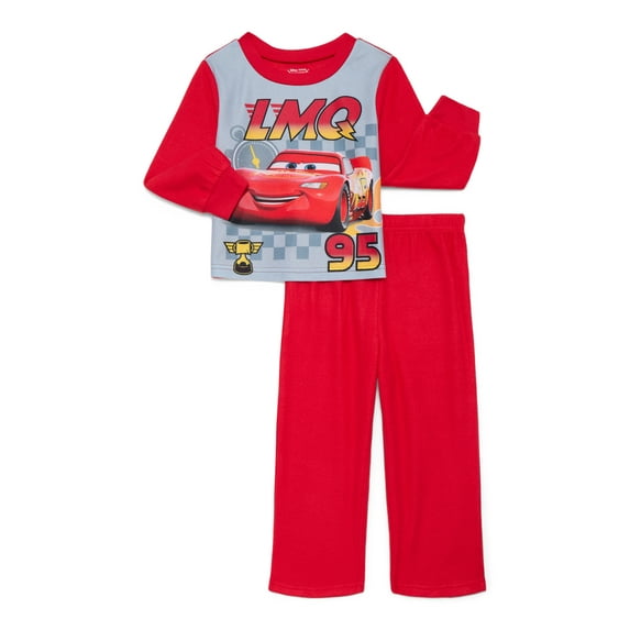 Disney Pixar Cars Toddler Boys Long Sleeve Top and Pants Pajama Set, 2 ...