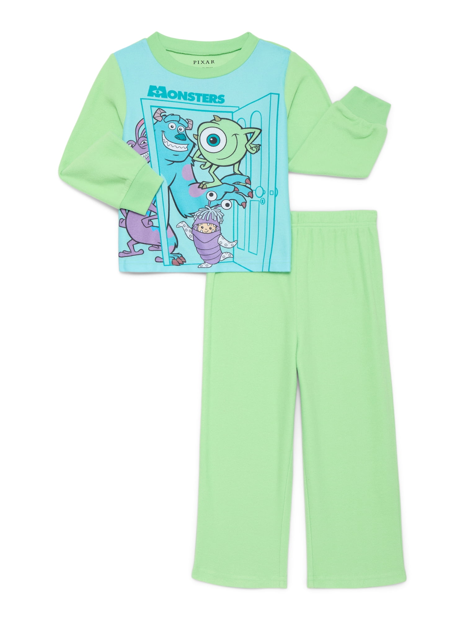 Disney Pixar Monsters Inc Toddler Boys Long Sleeve Top and Pants Pajama ...