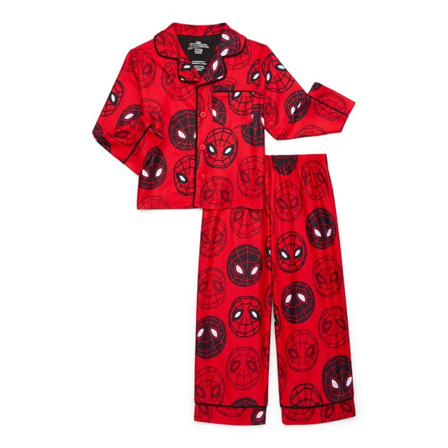 Spider-Man Toddler Pajama Set Long Sleeve Top and Pants, 2-Piece, Sizes ...