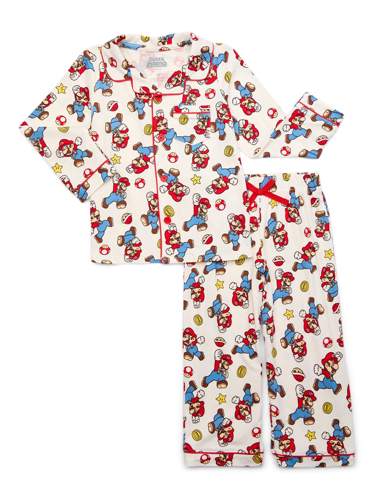 Character Toddler Long Sleeve Top and Pants Pajama Coat Set, 2-Pieces ...